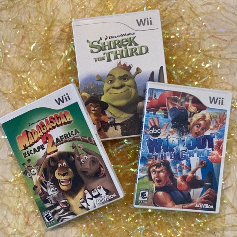 Shrek The Third Wii Game & Madagascar 2 Escape Africa… - Gem